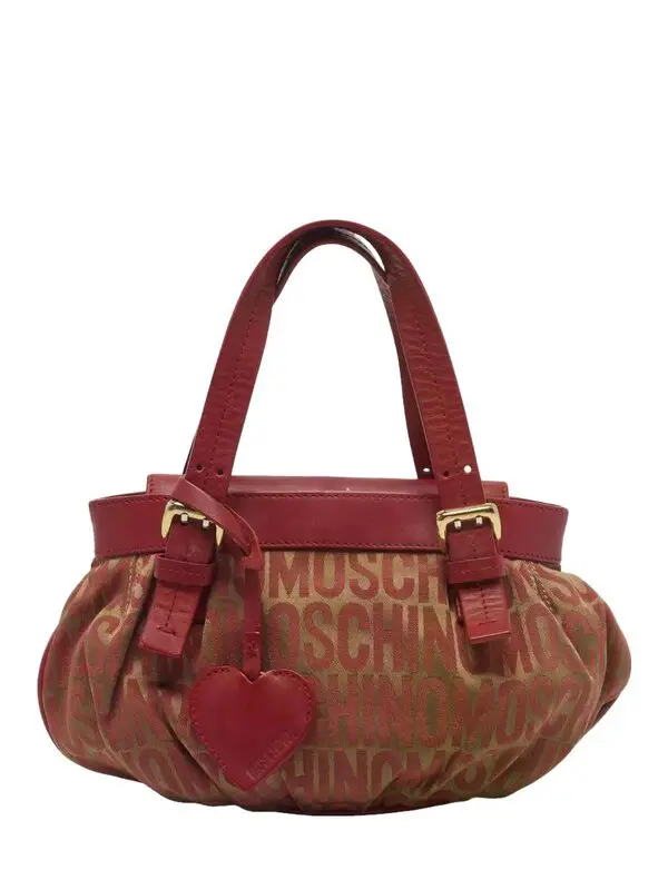 Moschino Heart Charm Shoulder Bag - Brown