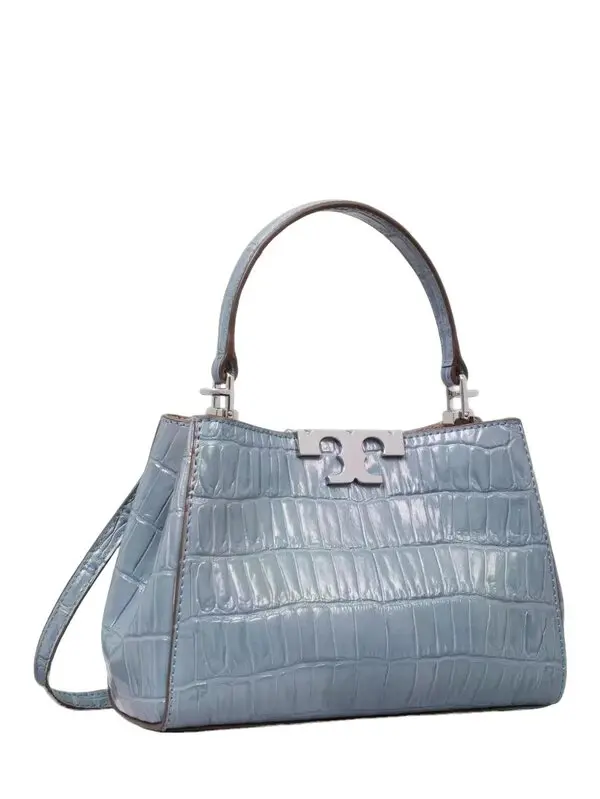Tory Burch Mini Eleanor Croc-embossed Tote Bag - Blue