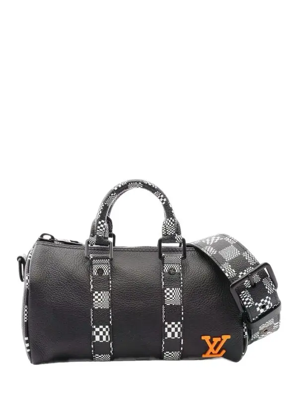 LOUIS VUITTON 2021 Xs Damier Distorted Keepall Handbag - Black