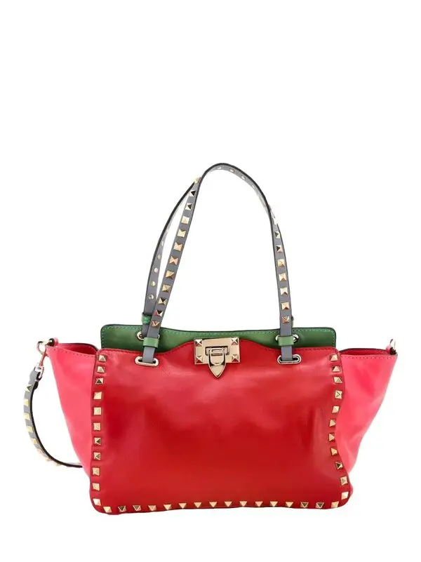 Valentino Garavani Rockstud Soft Leather Small Tote Bag - Multicolour