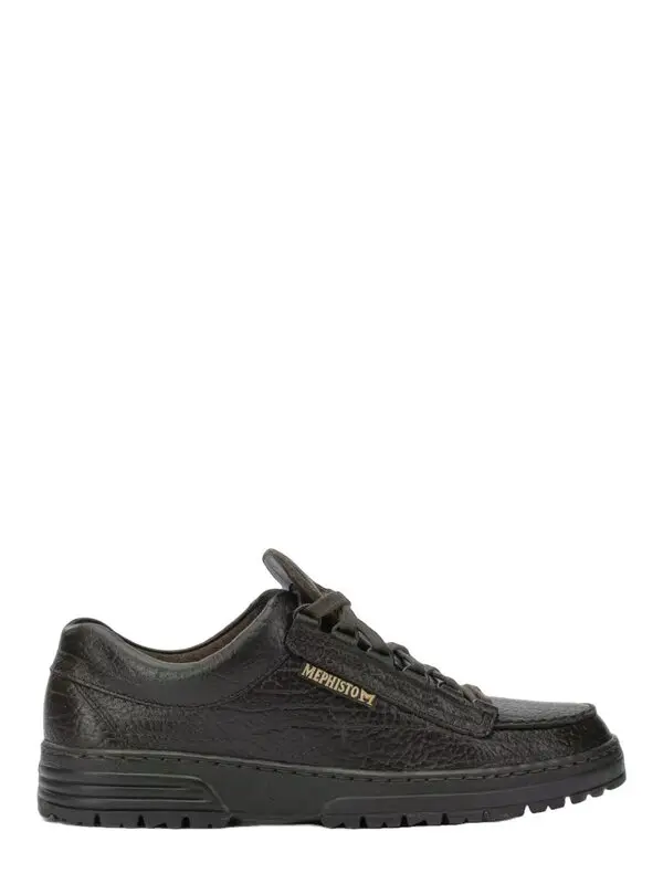 Mephisto Cruiser Pebbled Leather Sneakers - Brown