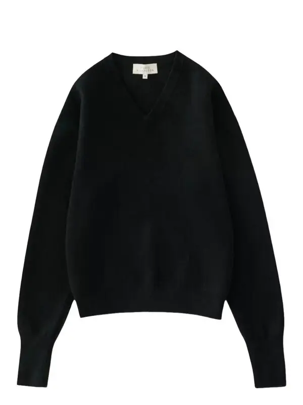 Studio Nicholson Loch V-neck Sweater - Black
