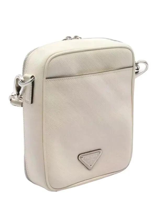 Prada Triangle-logo Shoulder Bag - Neutrals
