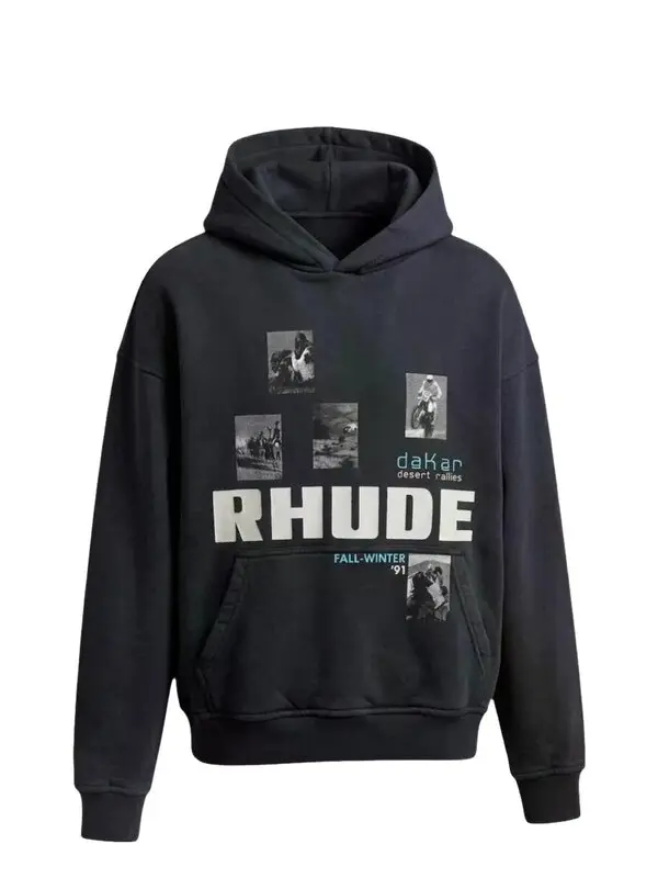 Rhude Winter 91 Rallye Hoodie - Black