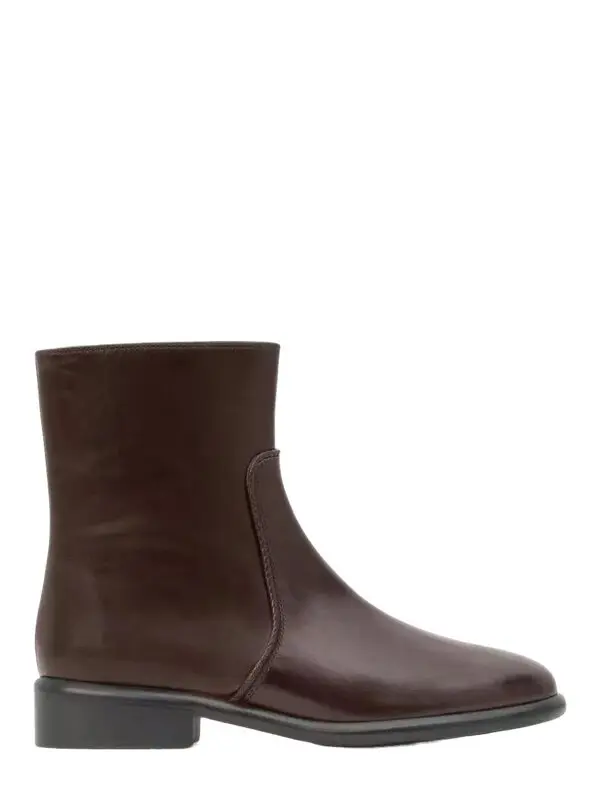 CastaÑer Elsa Braided Leather Ankle Boots - Brown