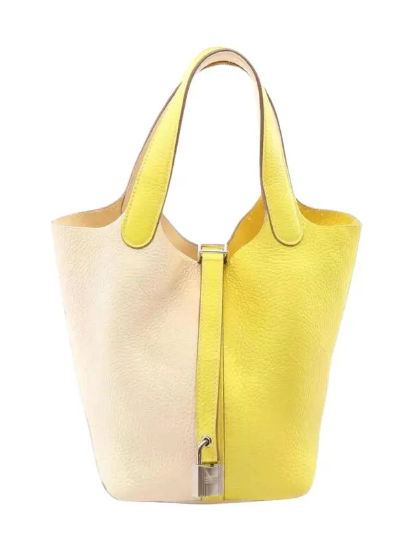 Hermès 2020 Pm Picotin Lock Kazak Tote Bag - Yellow