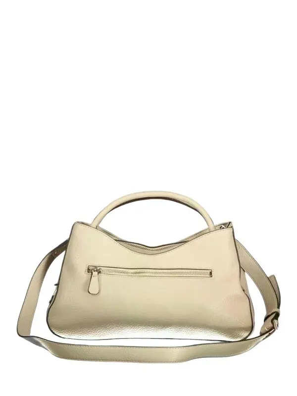 Guess Pebbled-texture Logo-plaque Tote Bag - Neutrals