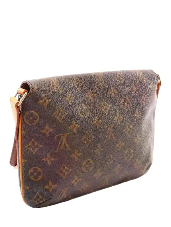 LOUIS VUITTON 2002 Monogram Musette Tango Shoulder Bag - Brown