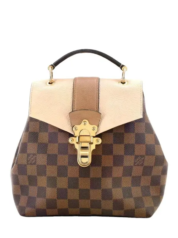 LOUIS VUITTON Clapton Damier And Leather Backpack - Neutrals