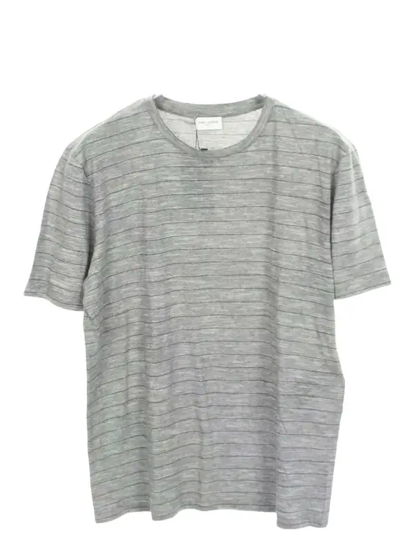 Saint Laurent 2010s Striped T-shirt - Grey