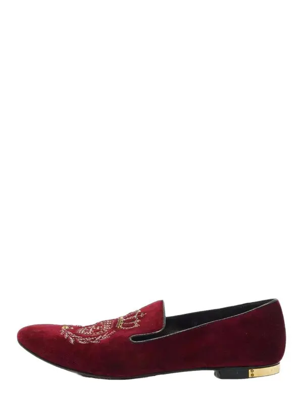 Philipp Plein Crystal-embellished Loafers - Red