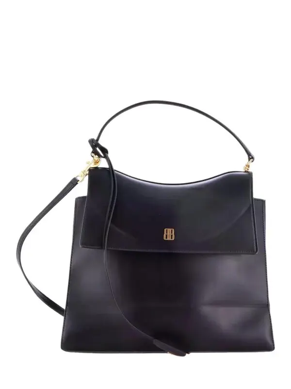 Balenciaga Nano Top Handle Bag Leather Medium Shoulder Bag - Black