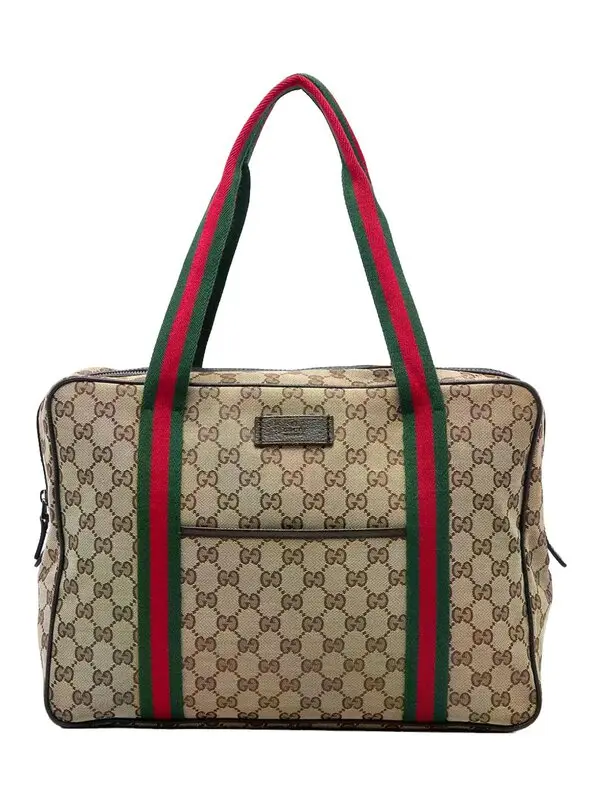 Gucci 2016-2026 Gg Canvas Web Briefcase - Neutrals