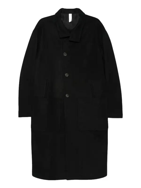 HEVO Savelletri Single-breasted Coat - Black