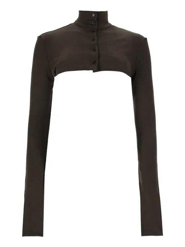 ALYSI Coprispalle Con Bottoni - Brown