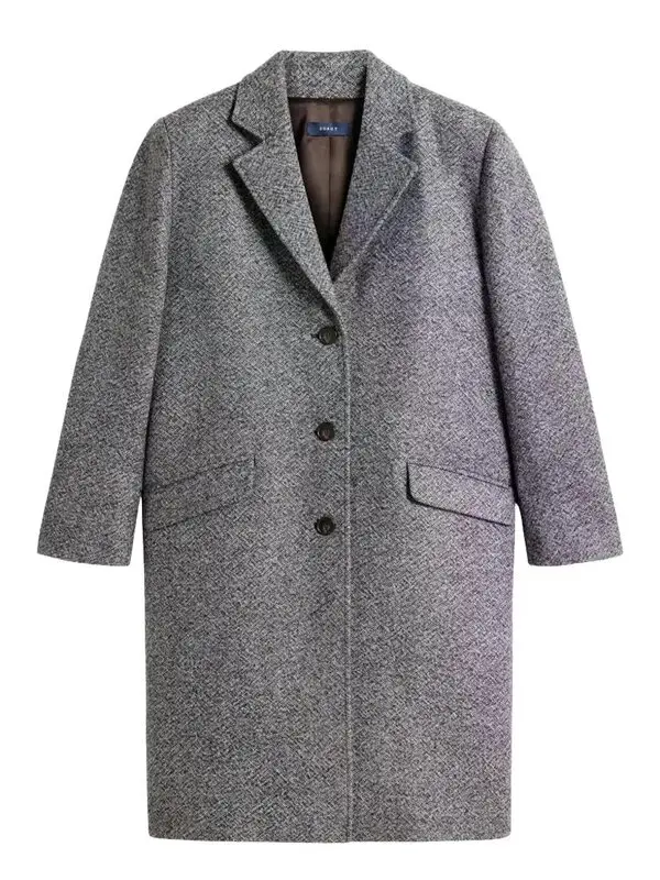 Soeur Notched-lapels Single-breasted Coat - Grey