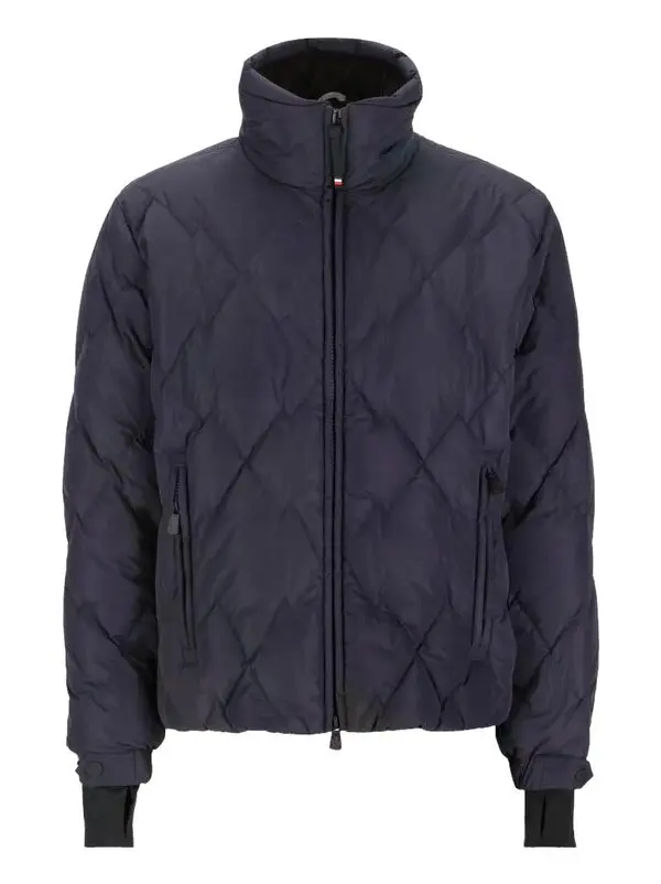 Moncler Quilted High-neck Jacket - Blue