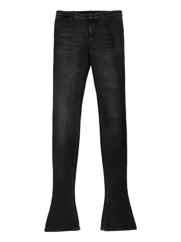 Gucci Faded Flared-hem Jeans - Black