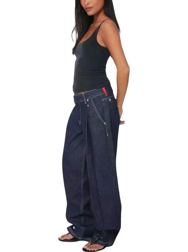 PEACHY DEN Lita Tailored Jeans - Blue