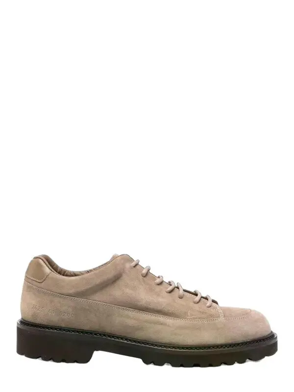 COMMON PROJECTS Suede Lug-sole Lace Up Shoes - Neutrals