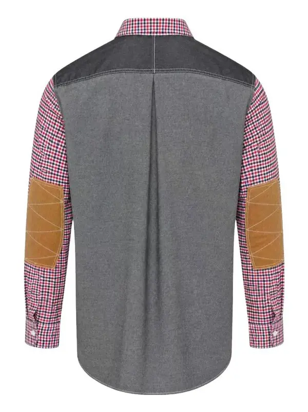 Junya Watanabe Check-print Panelled Shirt - Red