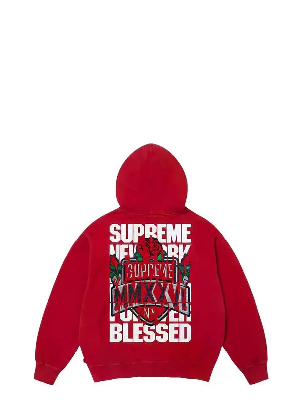 Supreme Blessed Appliqué Hoodie - Red