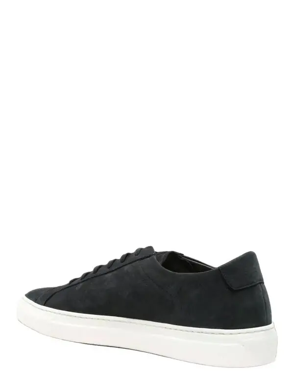 COMMON PROJECTS Gold-tone Serial Number Sneakers - Black