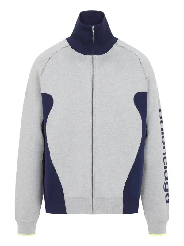 Balenciaga Knit Zip-up Cardigan - Grey