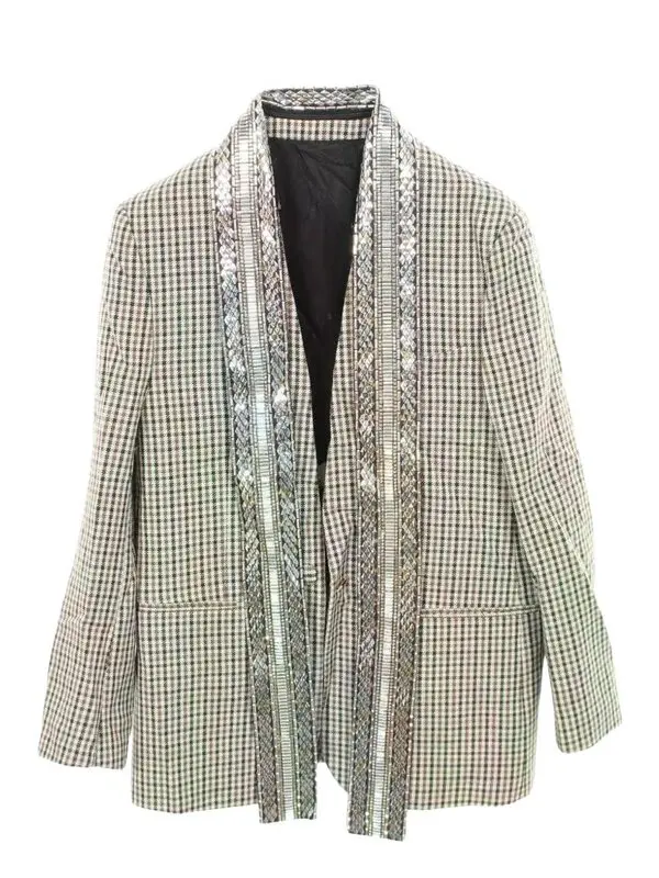 LOUIS VUITTON 2010 Check Wool Jacket - Neutrals