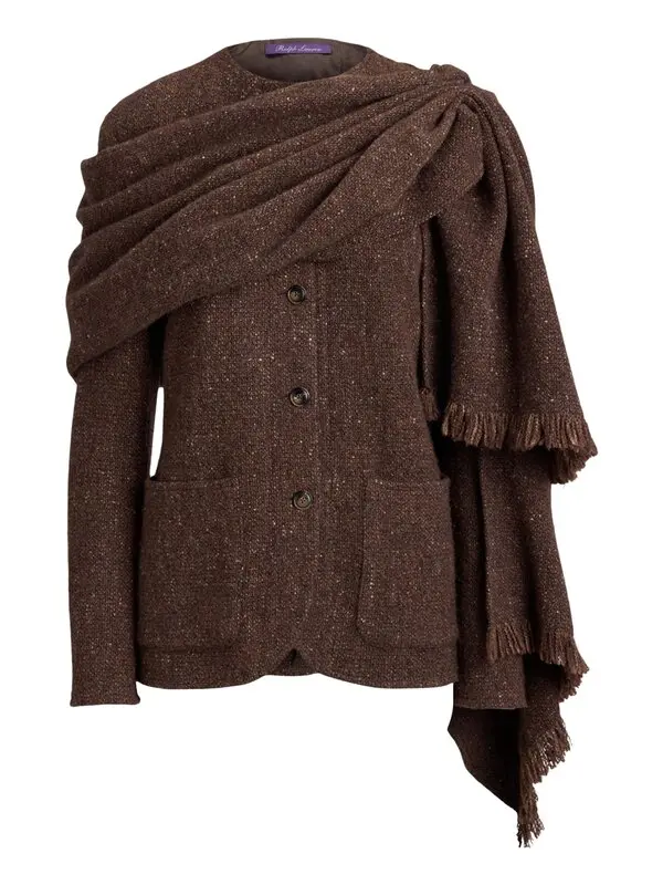 Ralph Lauren Bouclé Alira Jacket - Brown