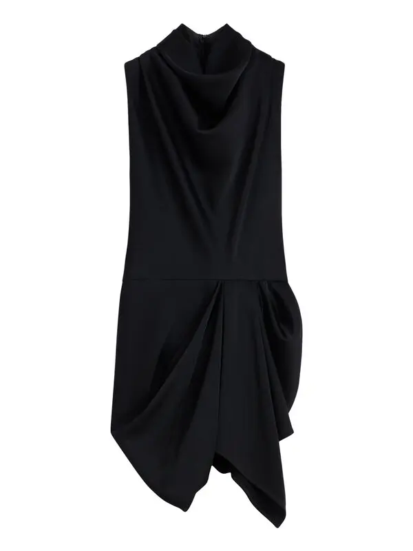 Givenchy Draped Cowl-neck Blouse - Black
