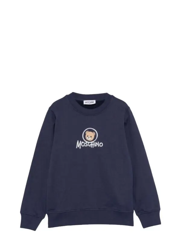 Moschino Teddy Bear Logo-print Sweatshirt - Blue