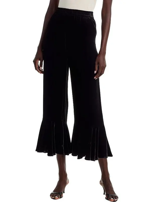 A.L.C. Camille Cropped Flared Pants - Black