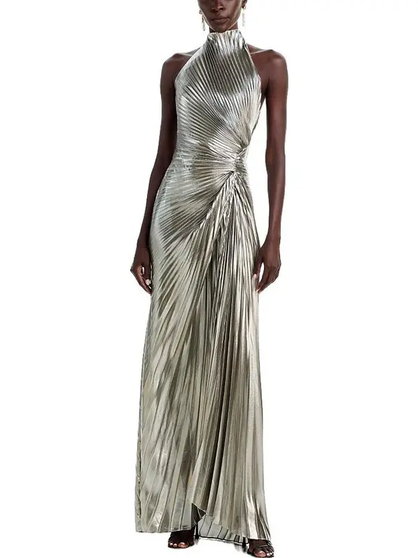 A.L.C. Romy Halter Dress - Silver
