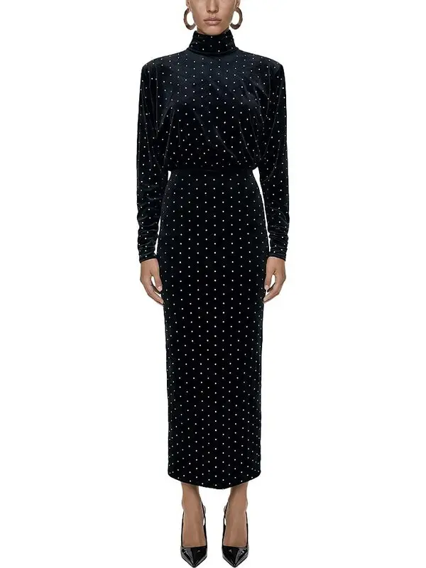 Ronny Kobo Tamra Embellished Dress - Black