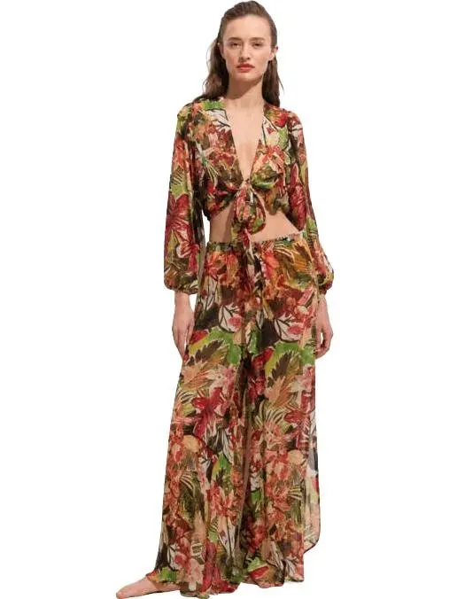 AYJE Flowers Anemon Tee Top - Red