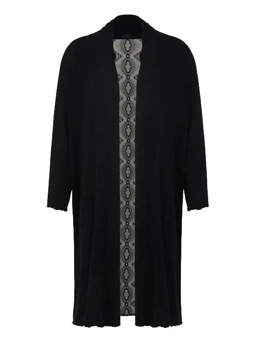 AYJE Dahlia Long Cardigan Robe - Black