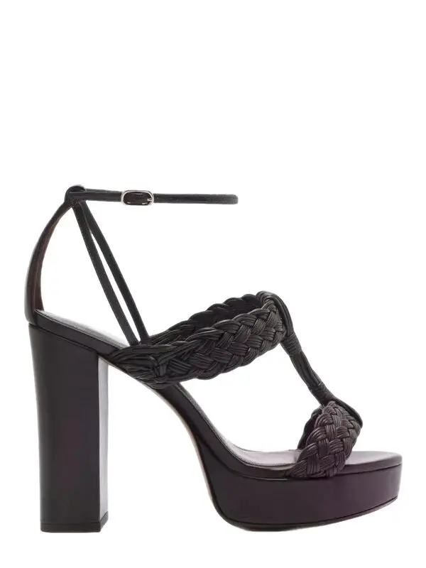 ALEXANDRE BIRMAN Thalia 110 Braided Platform Sandals - Brown
