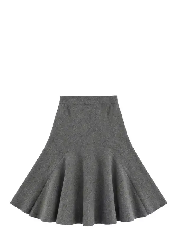 Seventy Flared Midi Skirt - Grey
