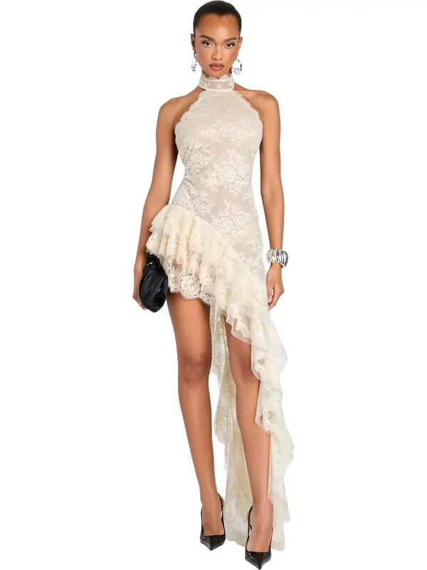 Retrofete Anselmo Lace Dress - Ivory