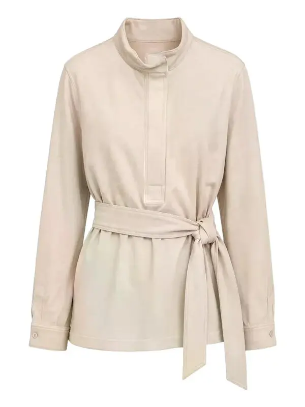 TWP Tamzin Belted Blouse - Neutrals