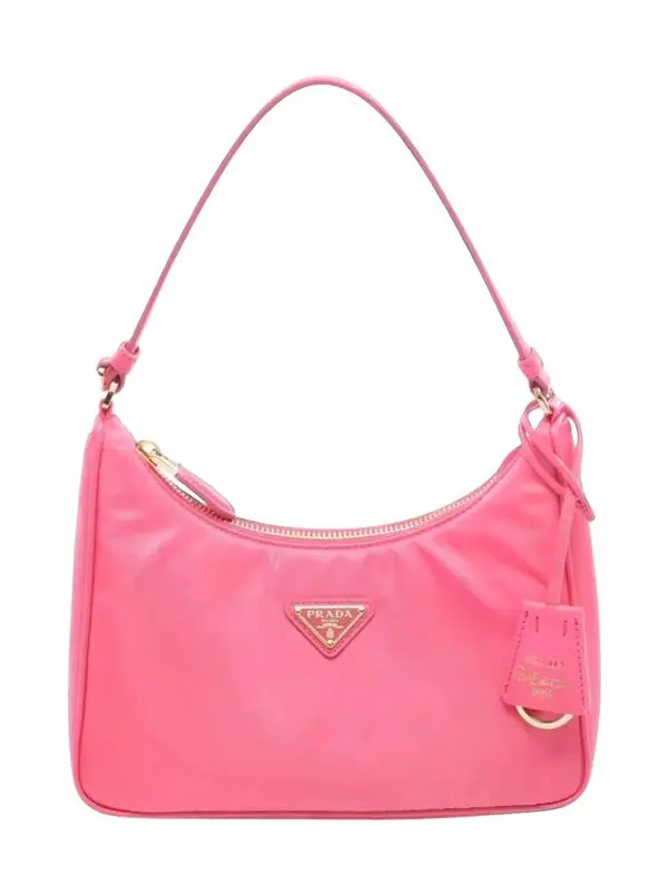 Prada 2020s Logo-plaque Handbag - Pink