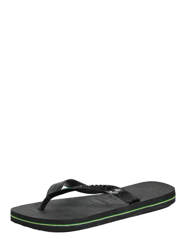 Havaianas Brazil Flip Flops - Black