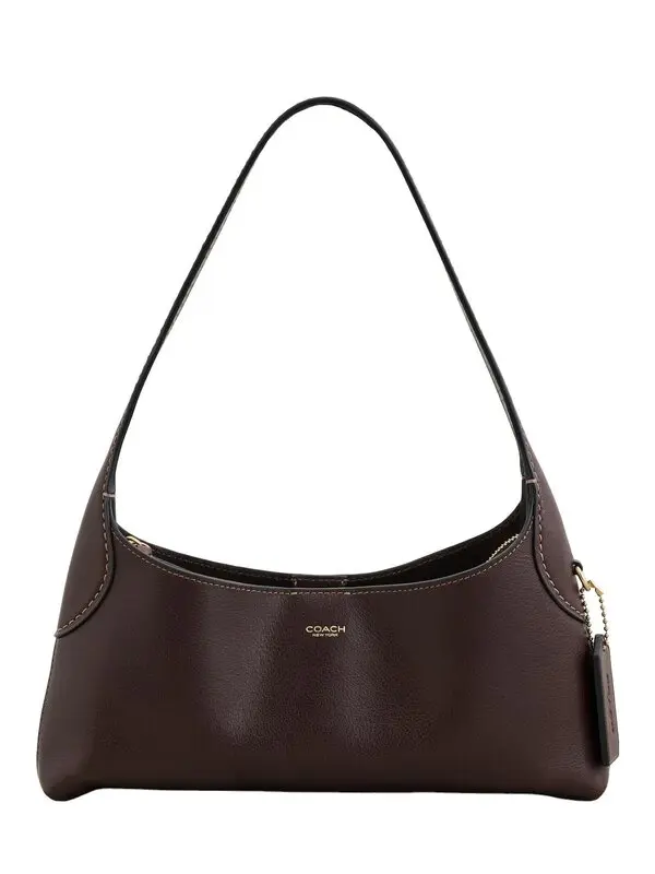 COACH Natural Grain Leather Brooklyn 26 Shoulder Bag - Maple