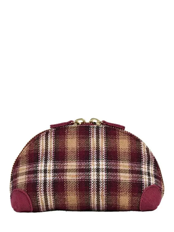 Stoney Clover Lane Curved Mini Pouch - Plaid