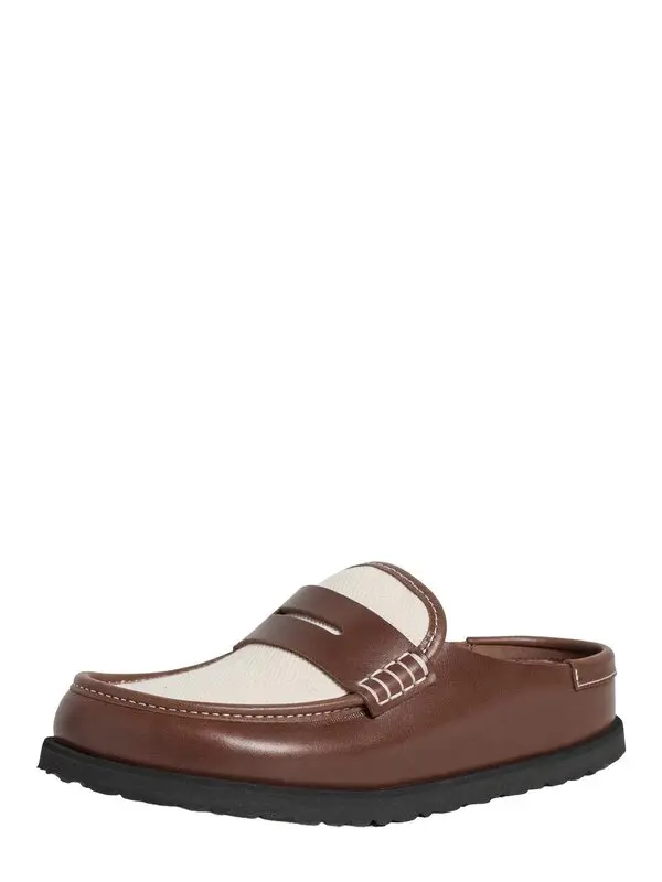 BIRKENSTOCK Naples Wrapped Canvas Mules - Cinnamon