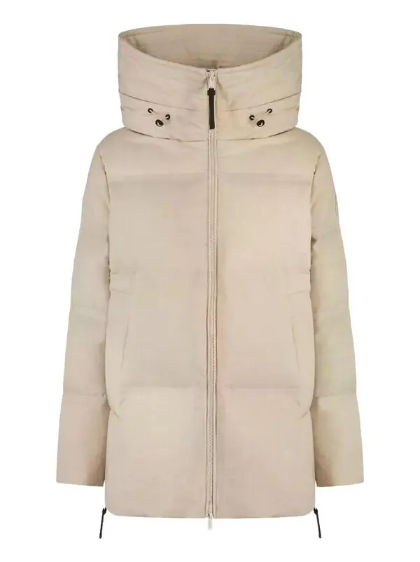 PEOPLE OF SHIBUYA Padded Hooded Coat - Neutrals