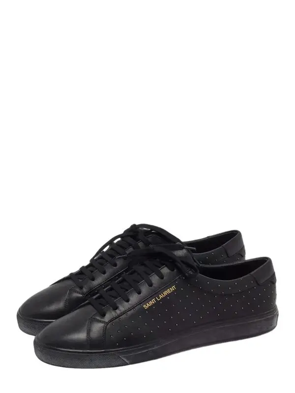 Saint Laurent Andy Studded Sneakers - Black