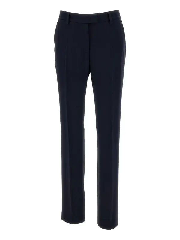 Alberto Biani Pantaloni Slim In Cady - Blu