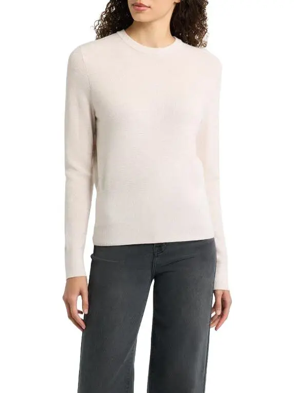 EMME Crewneck Metallic Sweater - Ivory